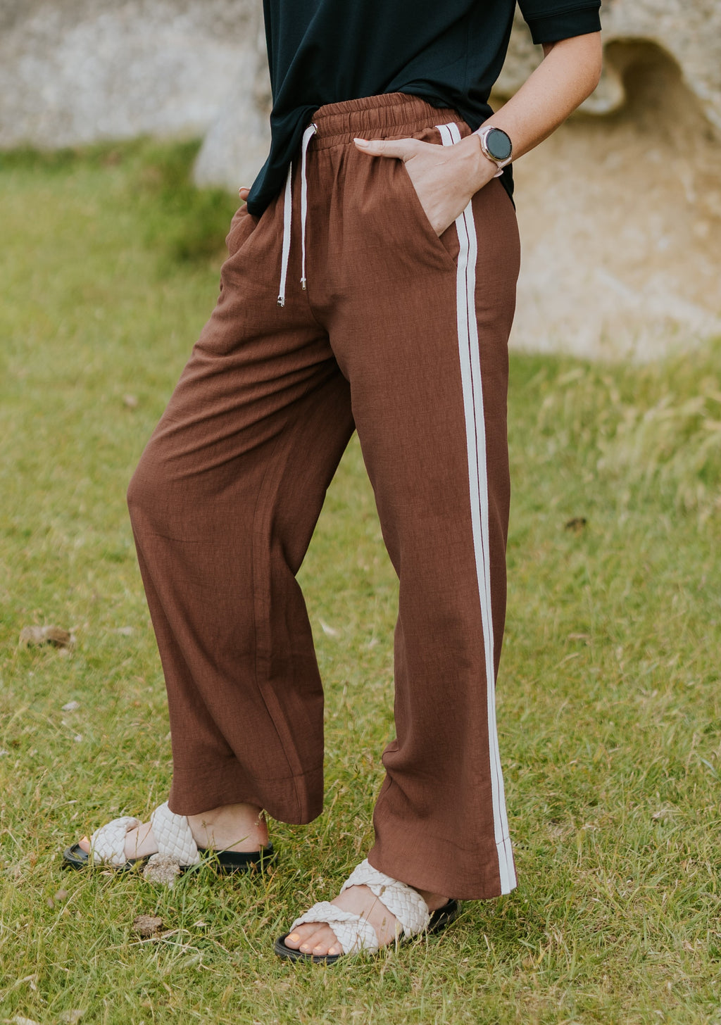 Indiana Wide Leg Pants - Cocoa – allaboutagirl