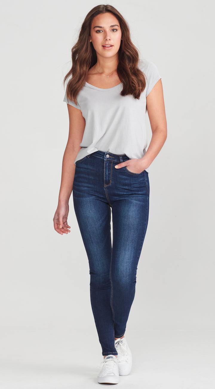 Rocker Jeans - Tall Dark Blue – allaboutagirl